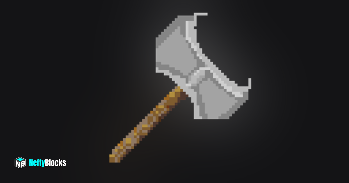 Double-Headed Axe #18 | NeftyBlocks | The #1 Trade to Earn NFT ...