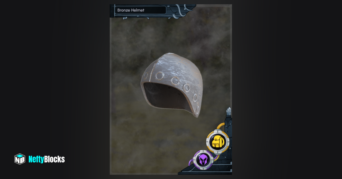 Bronze Helmet #14 | NeftyBlocks | The #1 Trade to Earn NFT Marketplace ...