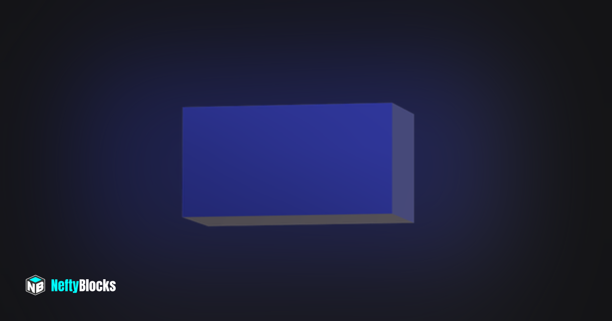 Dark Blue Block #147 | NeftyBlocks | The #1 Trade to Earn NFT ...