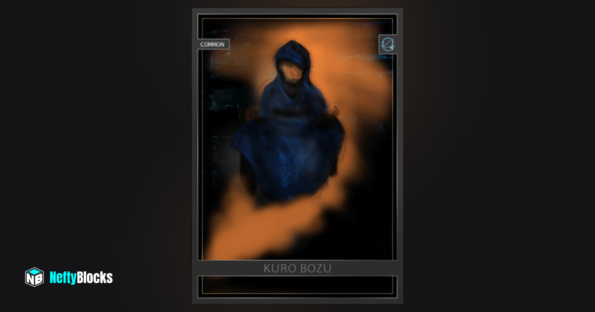 Kuro Bozu #2708 | NeftyBlocks | The #1 Trade to Earn NFT Marketplace on WAX