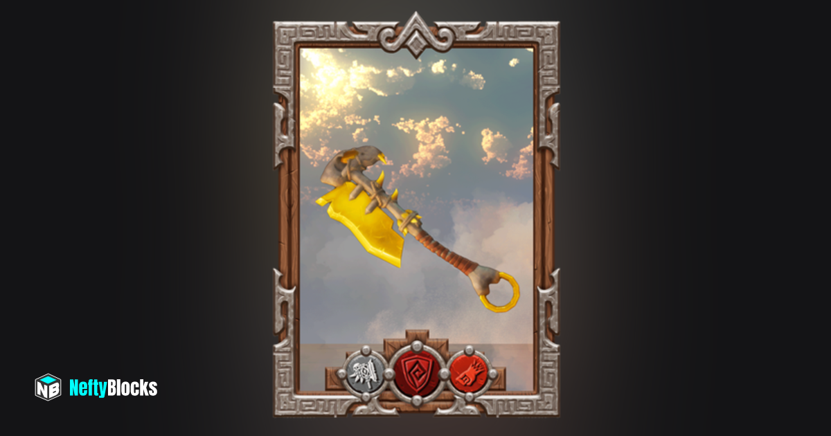 Axe Of Toughness #115 | NeftyBlocks | The #1 Trade to Earn NFT ...