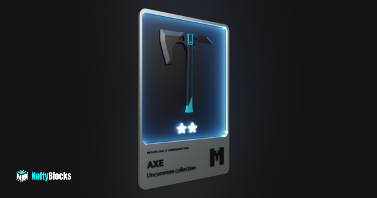 Iron Axe #20 | NeftyBlocks | The #1 Trade to Earn NFT Marketplace on WAX