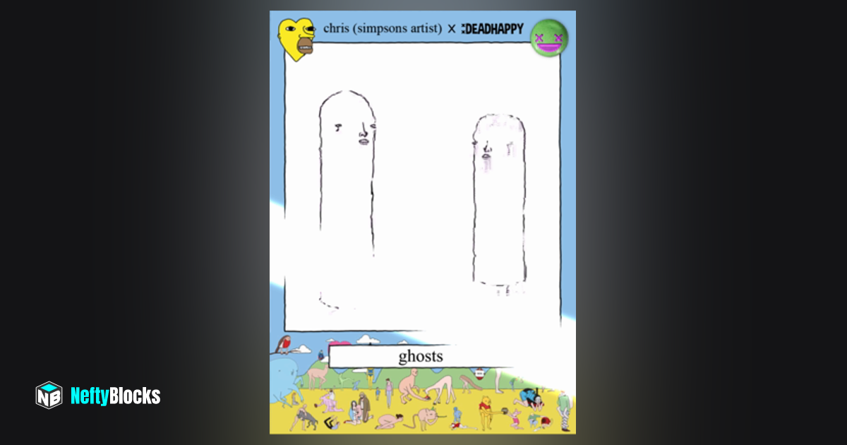 ‘ghosts’ artwork #75 | NeftyBlocks | The #1 Trade to Earn NFT ...