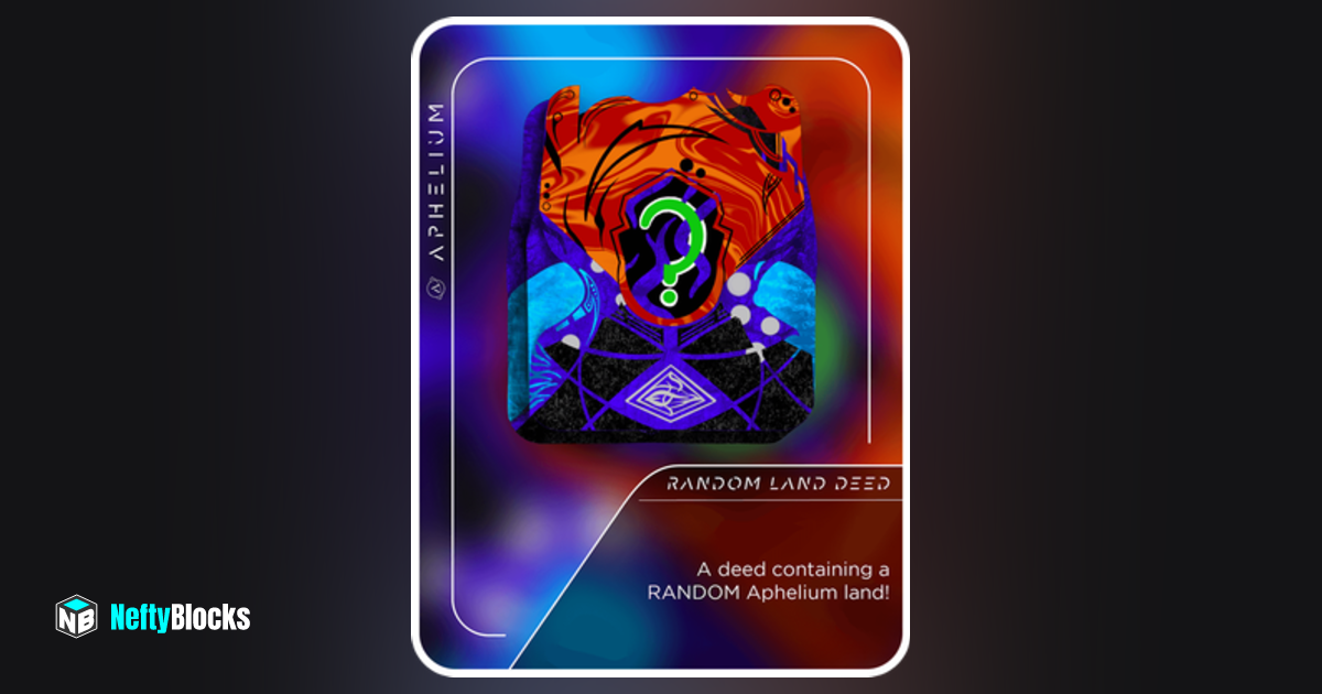 Random Land Deed | NeftyBlocks | The #1 Trade to Earn NFT Marketplace ...