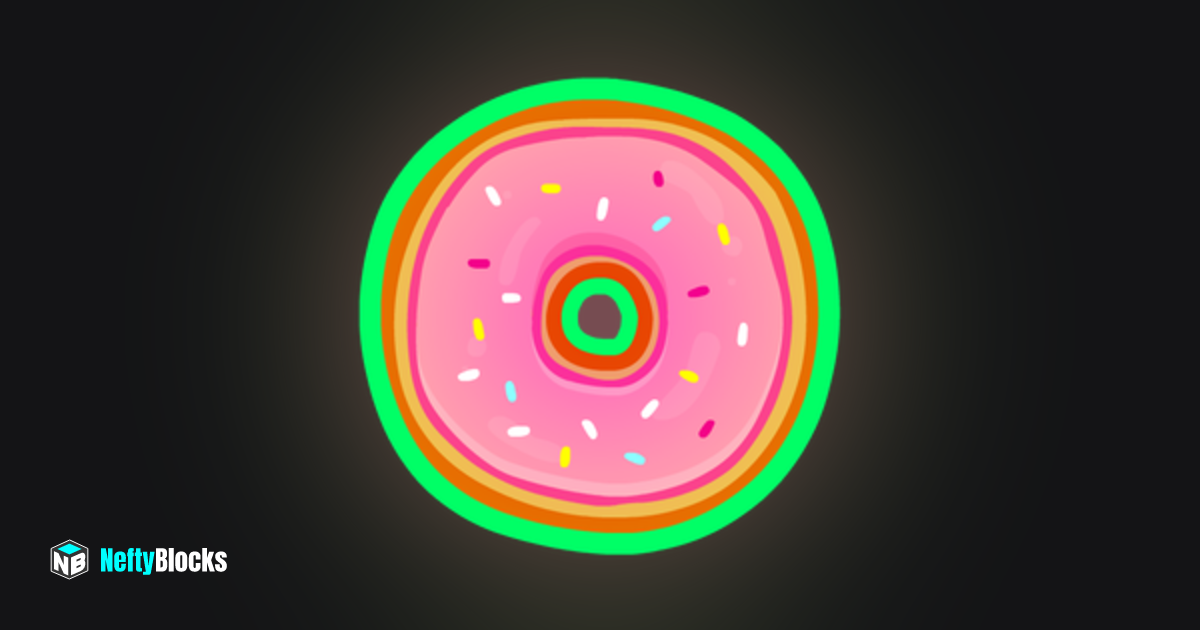 Donut (sticker) #85 | NeftyBlocks | The #1 Trade to Earn NFT ...