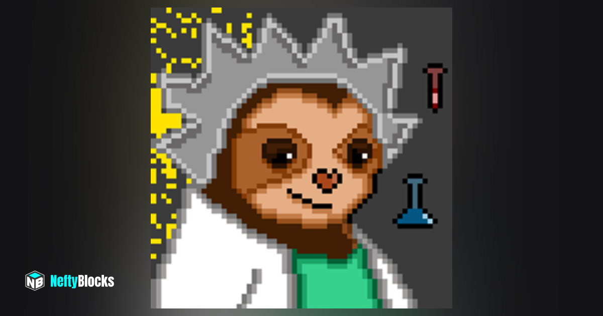 #3 - Mad Scientist - Sheldon the Sloth | NeftyBlocks | The #1 Trade to ...