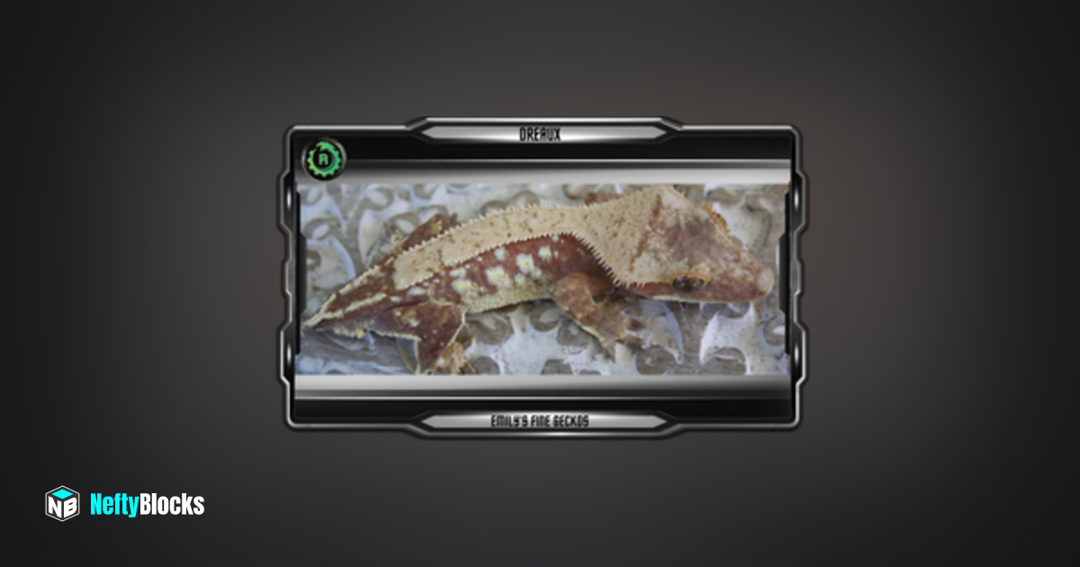 Crested Gecko | Dreaux #27 | NeftyBlocks | The #1 Trade to Earn NFT ...