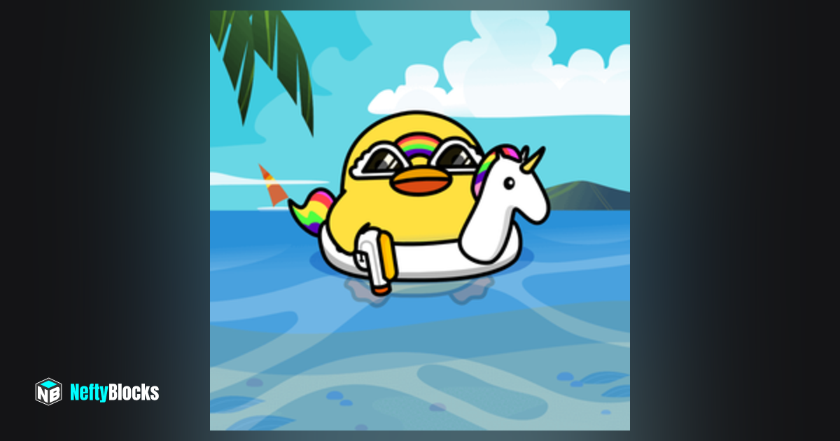Rainbow Splashy Quack | NeftyBlocks | The #1 Trade to Earn NFT Marketplace on WAX