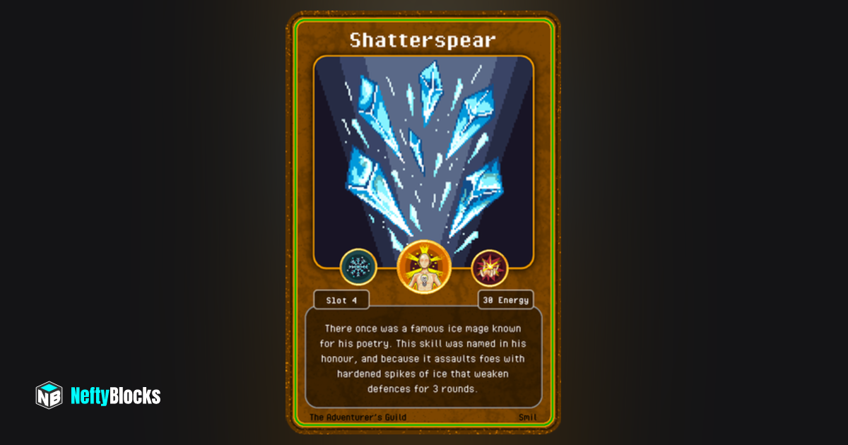 Shatterspear #191 | NeftyBlocks | The #1 Trade to Earn NFT Marketplace ...