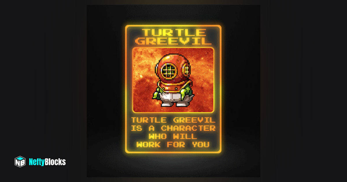 Turtle Greevil #517 | NeftyBlocks | The #1 Trade to Earn NFT ...