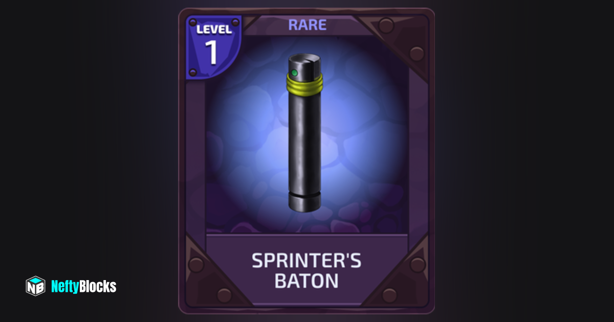 Sprinter's Baton - Rare Level 1 | NeftyBlocks | The #1 Trade to Earn ...