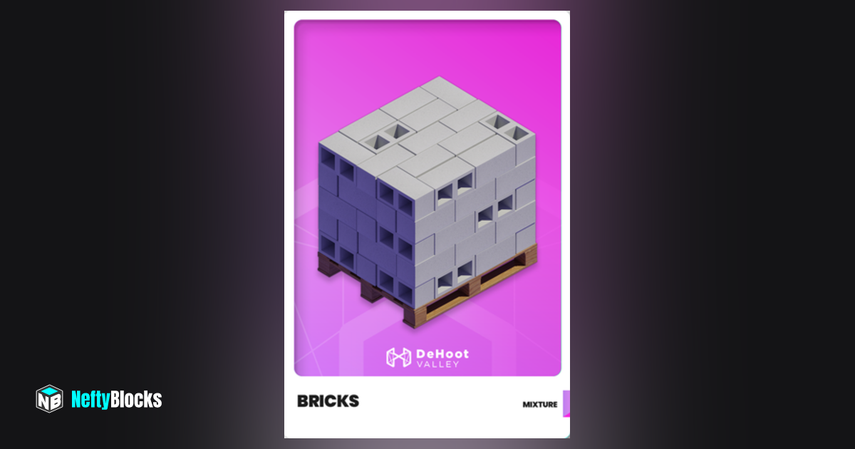Bricks #727 | NeftyBlocks | The #1 Trade to Earn NFT Marketplace on WAX