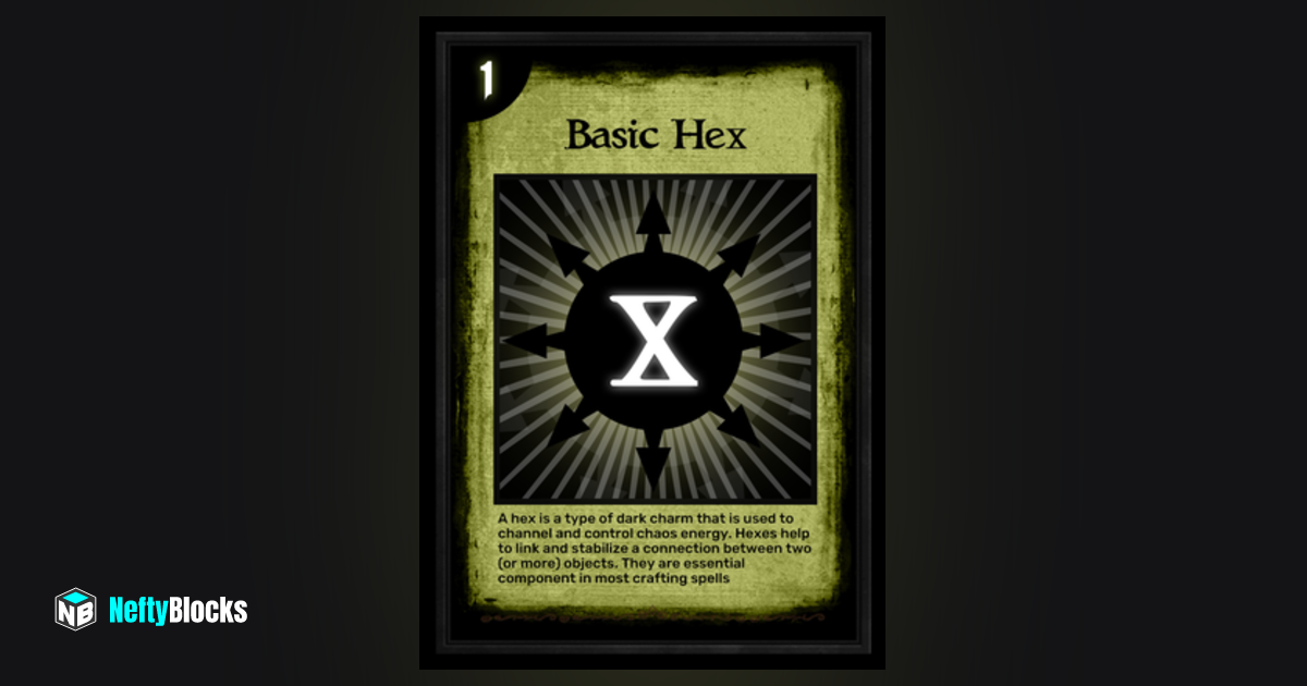 Basic Hex #82 | NeftyBlocks | The #1 Trade to Earn NFT Marketplace on WAX