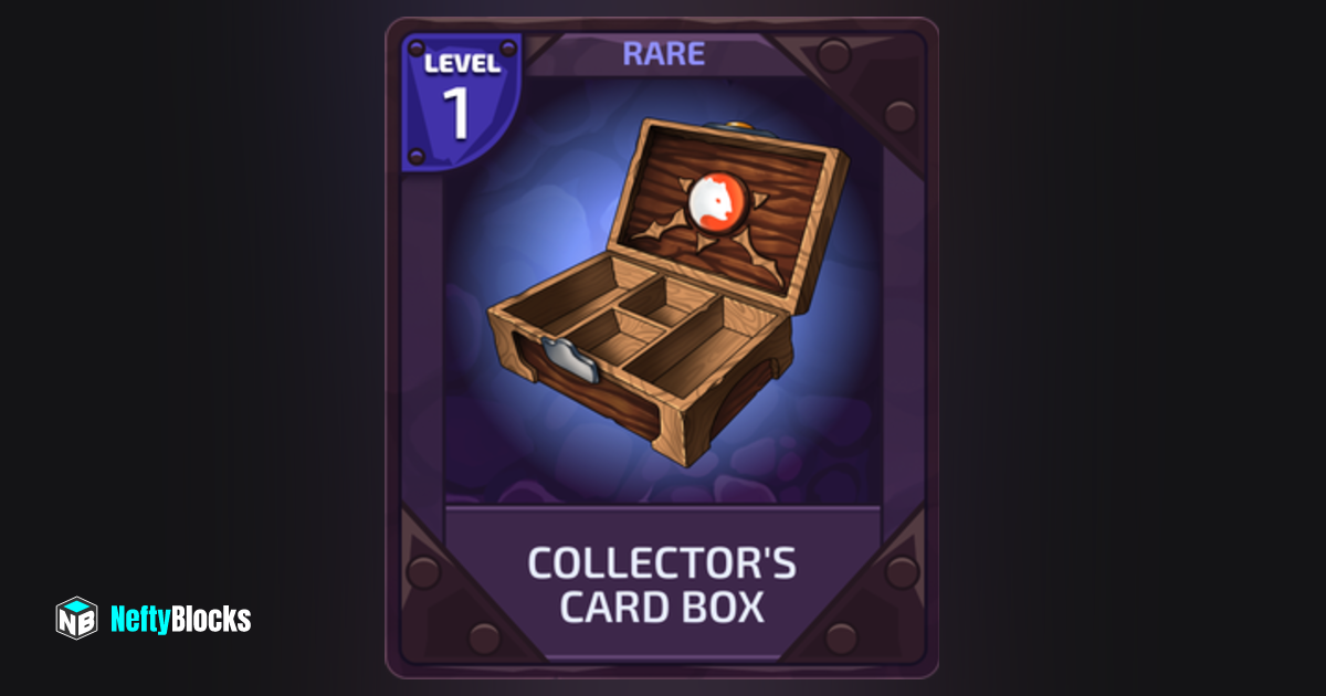 Collector's Card Box - Rare Level 1 #1728 | NeftyBlocks | The #1 Trade ...