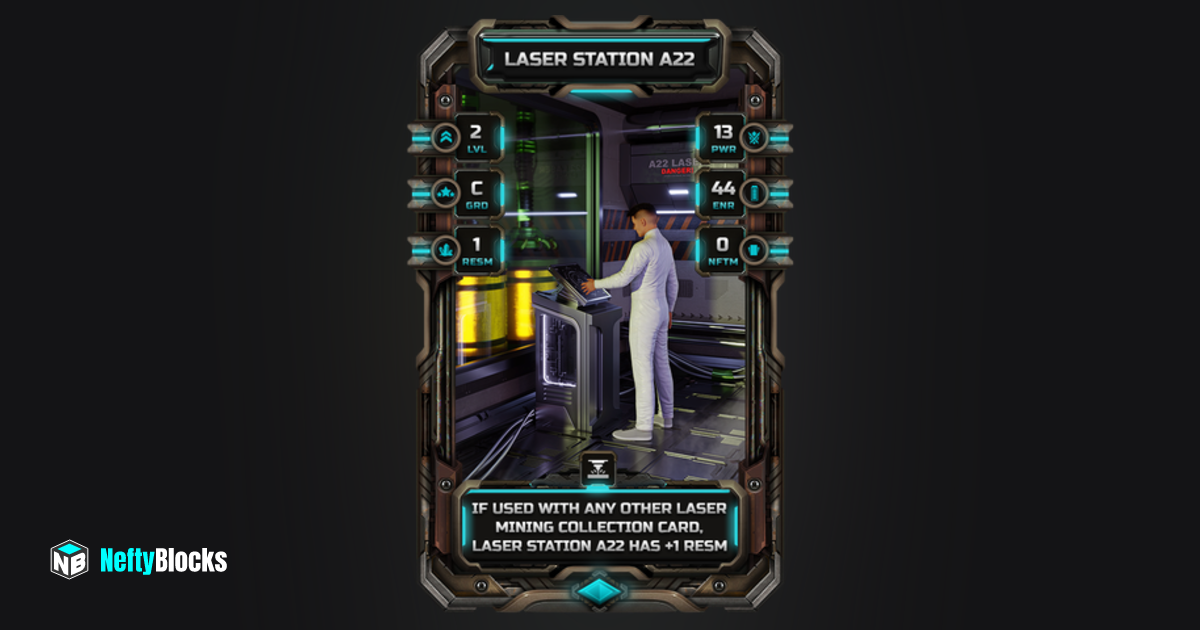 Laser Station A22 #16322 | NeftyBlocks | The #1 Trade to Earn NFT ...