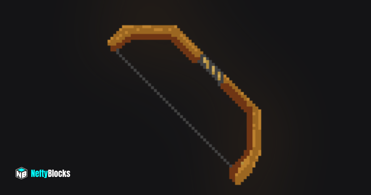 wooden bow #760 | NeftyBlocks | The #1 Trade to Earn NFT Marketplace on WAX