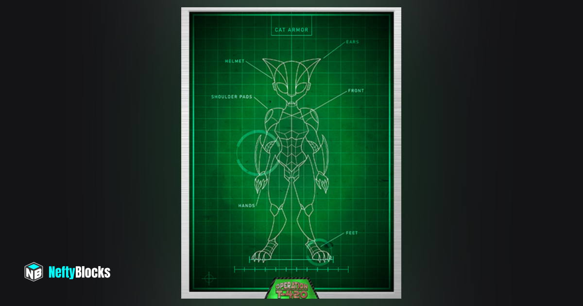 Cat Greenprint #3260 | NeftyBlocks | The #1 Trade to Earn NFT ...