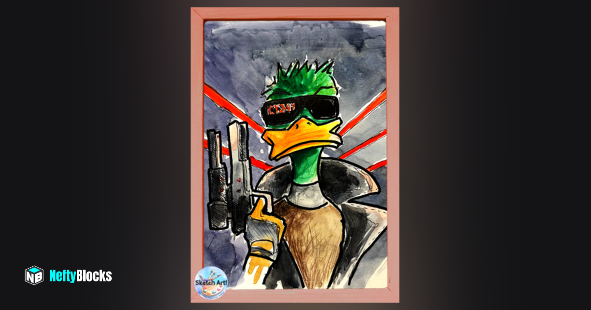 Terminator Duck #14 | NeftyBlocks | The #1 Trade to Earn NFT ...