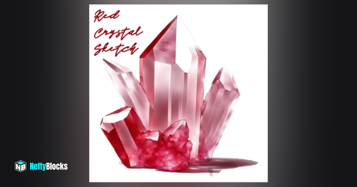 Red Crystal Formation v.1 - Sketch #24 | NeftyBlocks | The #1 Trade to ...