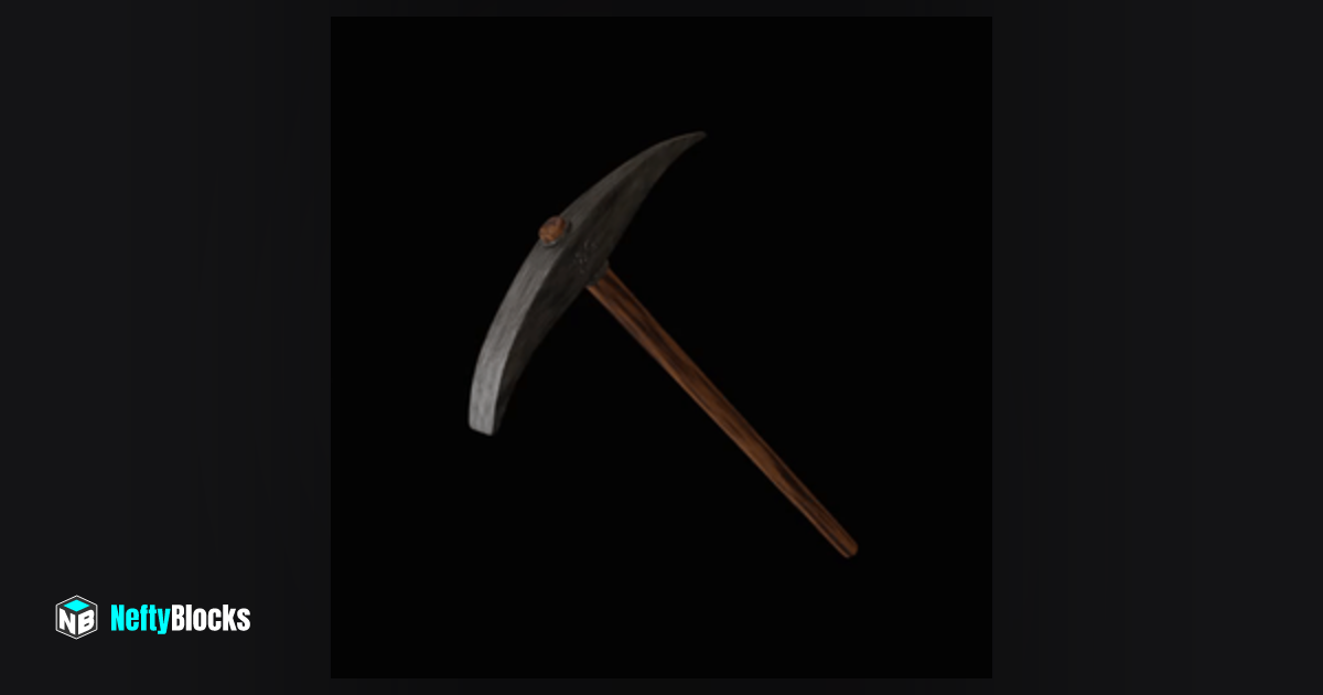 Craftsman Pickaxe #179 | NeftyBlocks | The #1 Trade to Earn NFT ...
