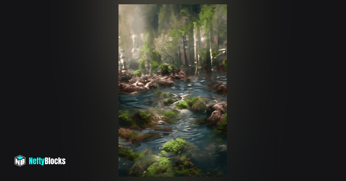 forest stream | NeftyBlocks | The #1 Trade to Earn NFT Marketplace on WAX