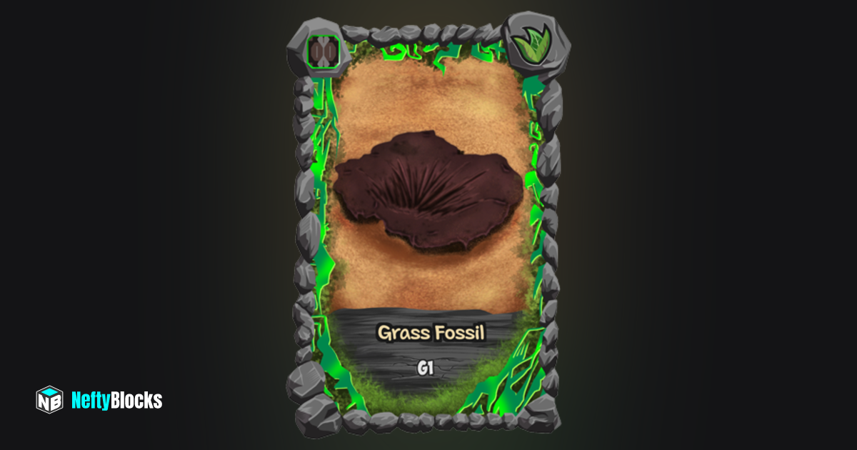Grass Fossil #12 | NeftyBlocks | The #1 Trade to Earn NFT Marketplace ...