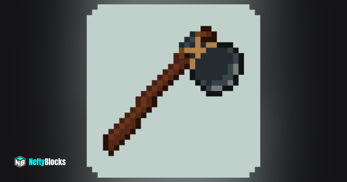 Stone Axe #1329 | NeftyBlocks | The #1 Trade to Earn NFT Marketplace on WAX