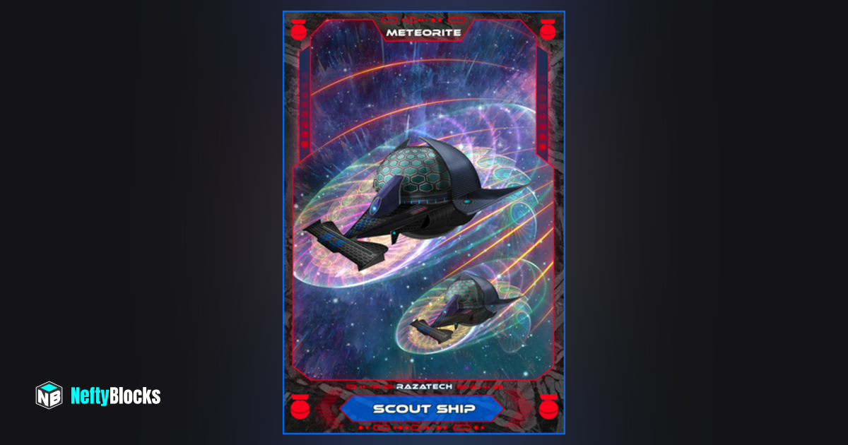 Scout Ship #3 | NeftyBlocks | The #1 Trade to Earn NFT Marketplace on WAX