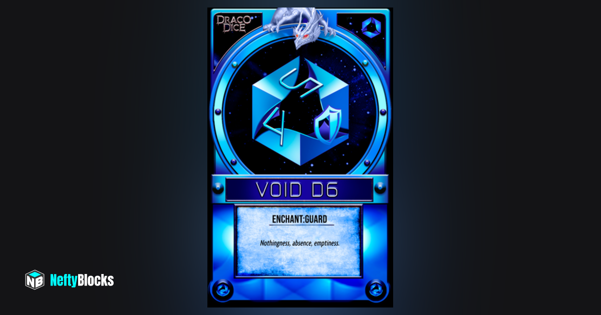 Void D6 #78 | NeftyBlocks | The #1 Trade to Earn NFT Marketplace on WAX