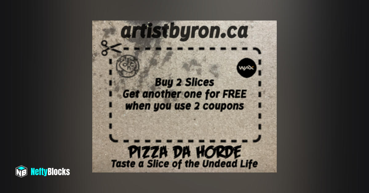 Buy 2 Slices get 1 FREE coupon #66 | NeftyBlocks | The #1 Trade to Earn ...