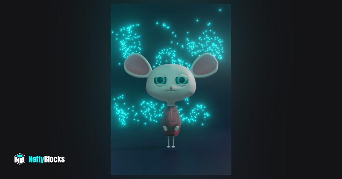 Mouse Blue Particle #9 | NeftyBlocks | The #1 Trade to Earn NFT ...