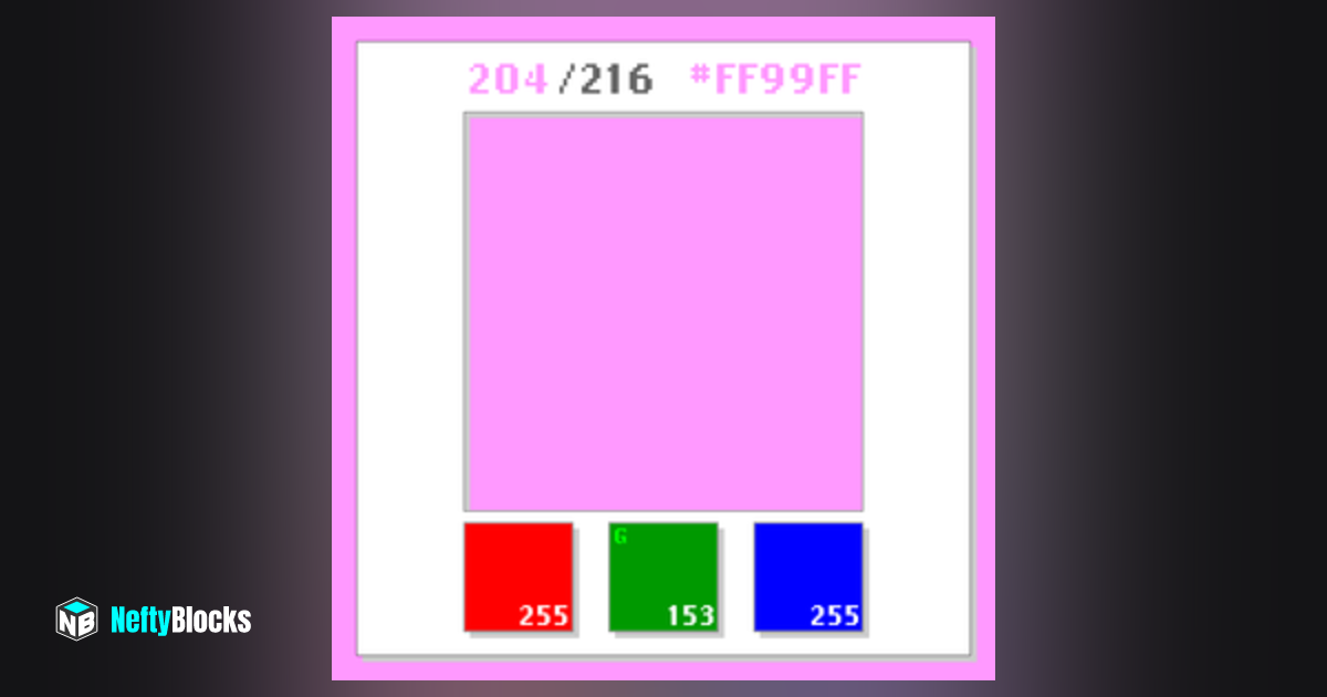 #FF99FF - 255,153,255 | NeftyBlocks | The #1 Trade to Earn NFT ...