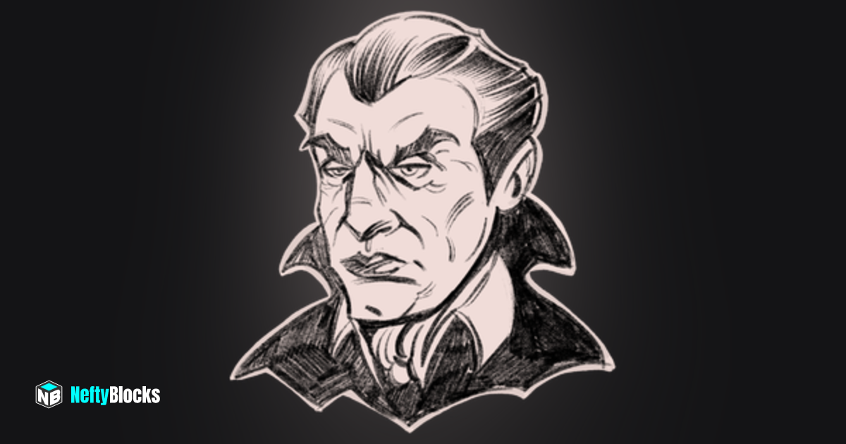 The Count - Sketch Tile #35 | NeftyBlocks | The #1 Trade to Earn NFT ...