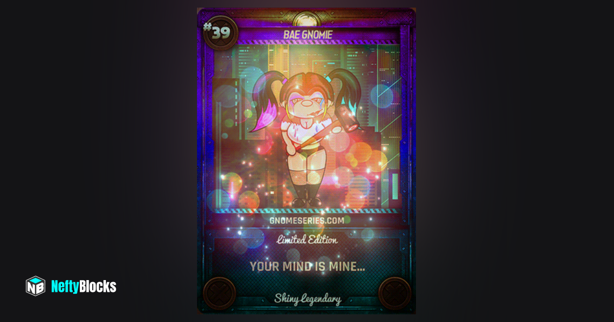 BAE Gnomie | Shiny Legendary | NeftyBlocks | The #1 Trade to Earn NFT ...