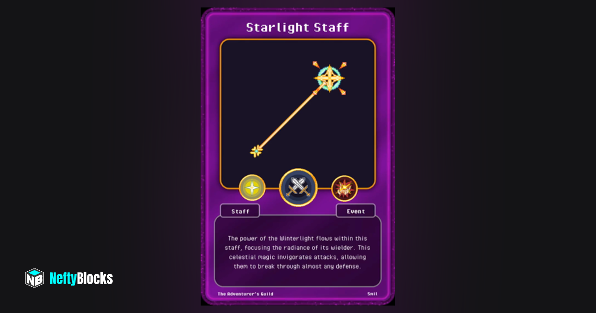 Starlight Staff #20 | NeftyBlocks | The #1 Trade to Earn NFT ...