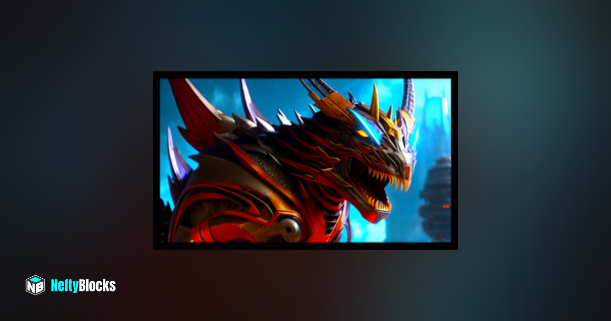 Red Fire Mech Draconian Warrior | NeftyBlocks | The #1 Trade to Earn ...