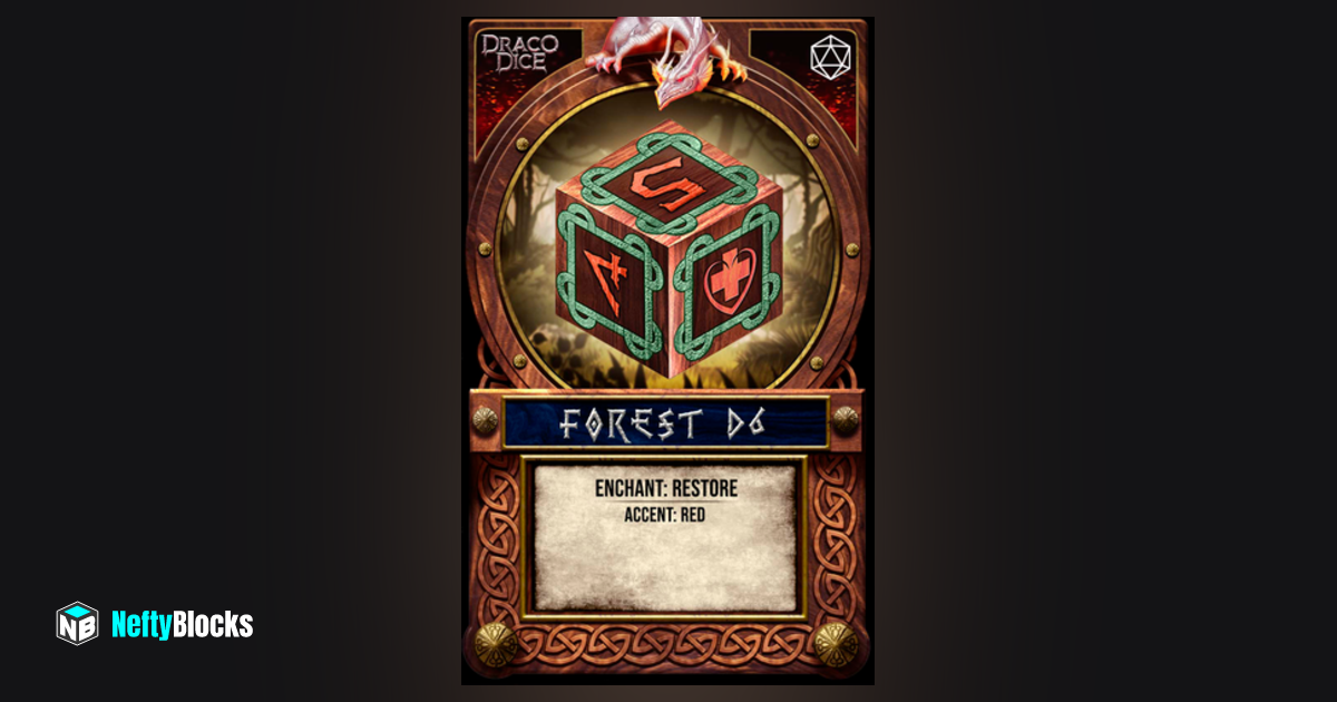 Forest D6 #230 | NeftyBlocks | The #1 Trade to Earn NFT Marketplace on WAX