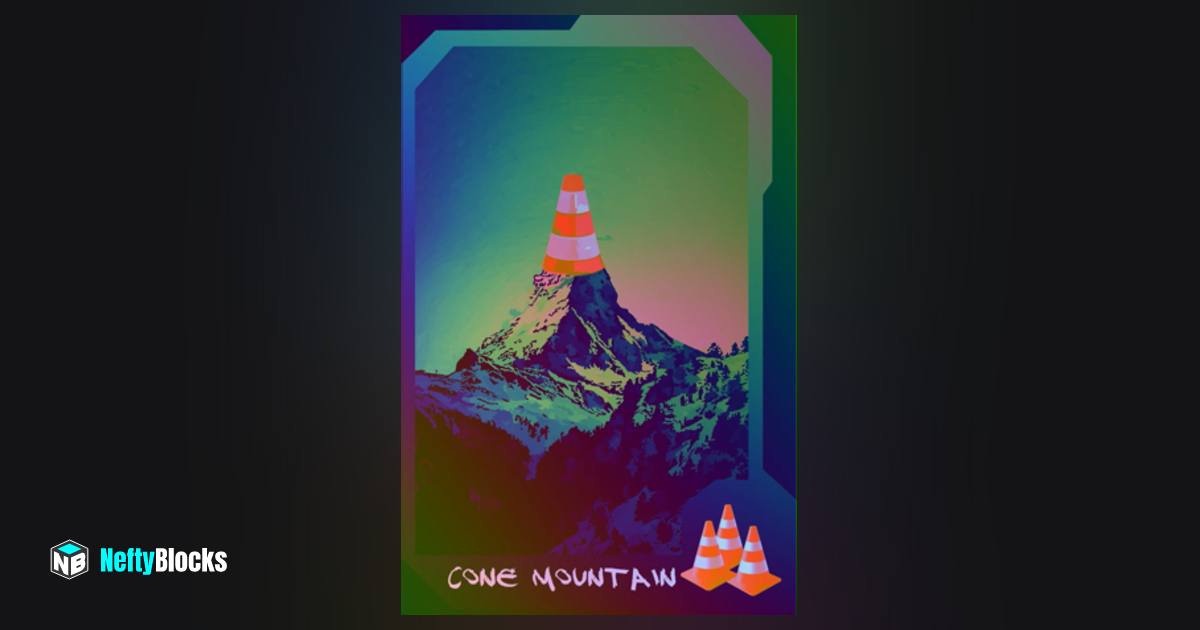 Cone Mountain #199 | NeftyBlocks | The #1 Trade to Earn NFT Marketplace ...
