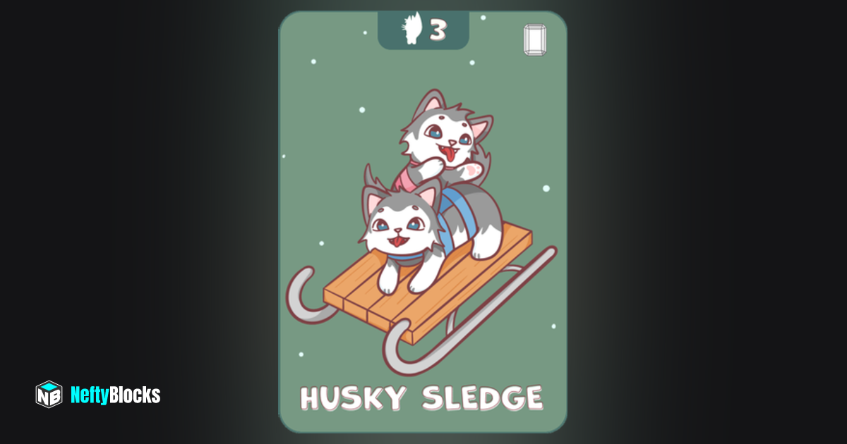 Husky Sledge | NeftyBlocks | The #1 Trade to Earn NFT Marketplace on WAX