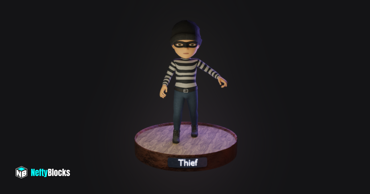 Thief #1019 | NeftyBlocks | The #1 Trade to Earn NFT Marketplace on WAX