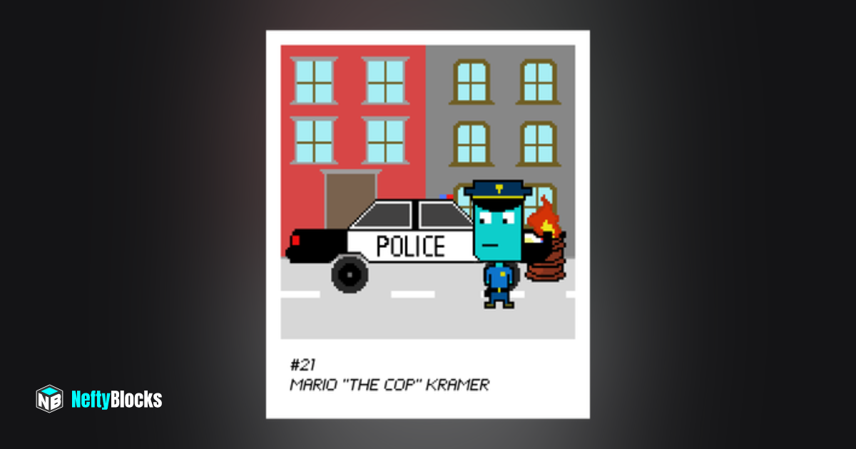 Mario "The Cop" Kramer #8 | NeftyBlocks | The #1 Trade to Earn NFT ...