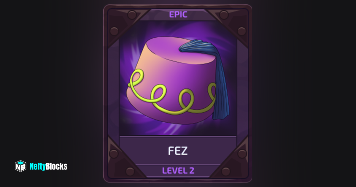 Fez – Level 2 #824 | NeftyBlocks | The #1 Trade to Earn NFT Marketplace ...