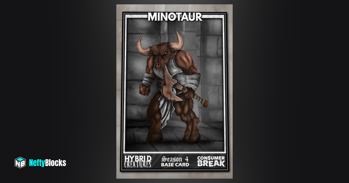 Minotaur: Base Card #1945 | NeftyBlocks | The #1 Trade to Earn NFT ...