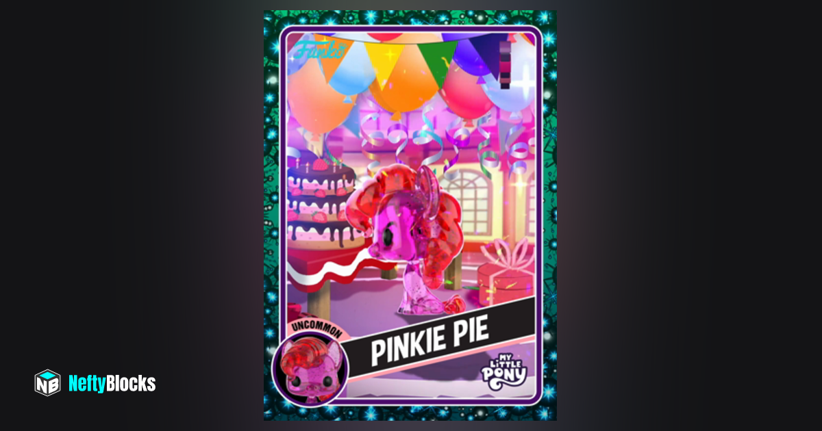 Pinkie Pie #757 | NeftyBlocks | The #1 Trade to Earn NFT Marketplace on WAX