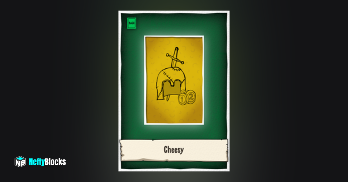 Cheesy - Card Back #74 | NeftyBlocks | The #1 Trade to Earn NFT ...
