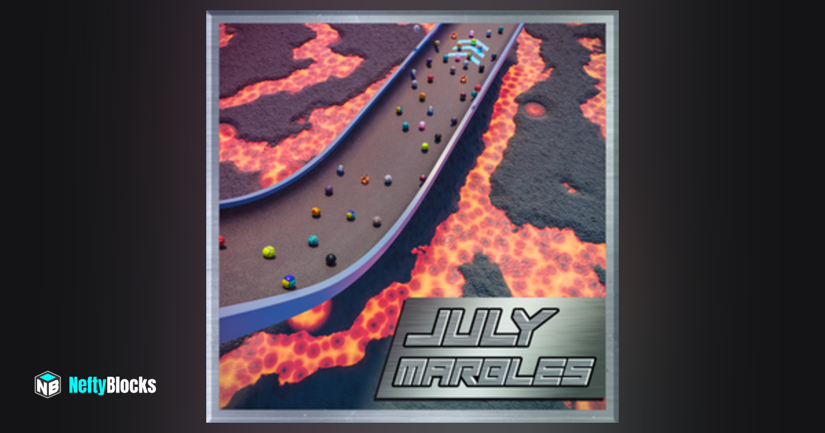 Marbles July Membership #28 | NeftyBlocks | The #1 Trade to Earn NFT Marketplace on WAX