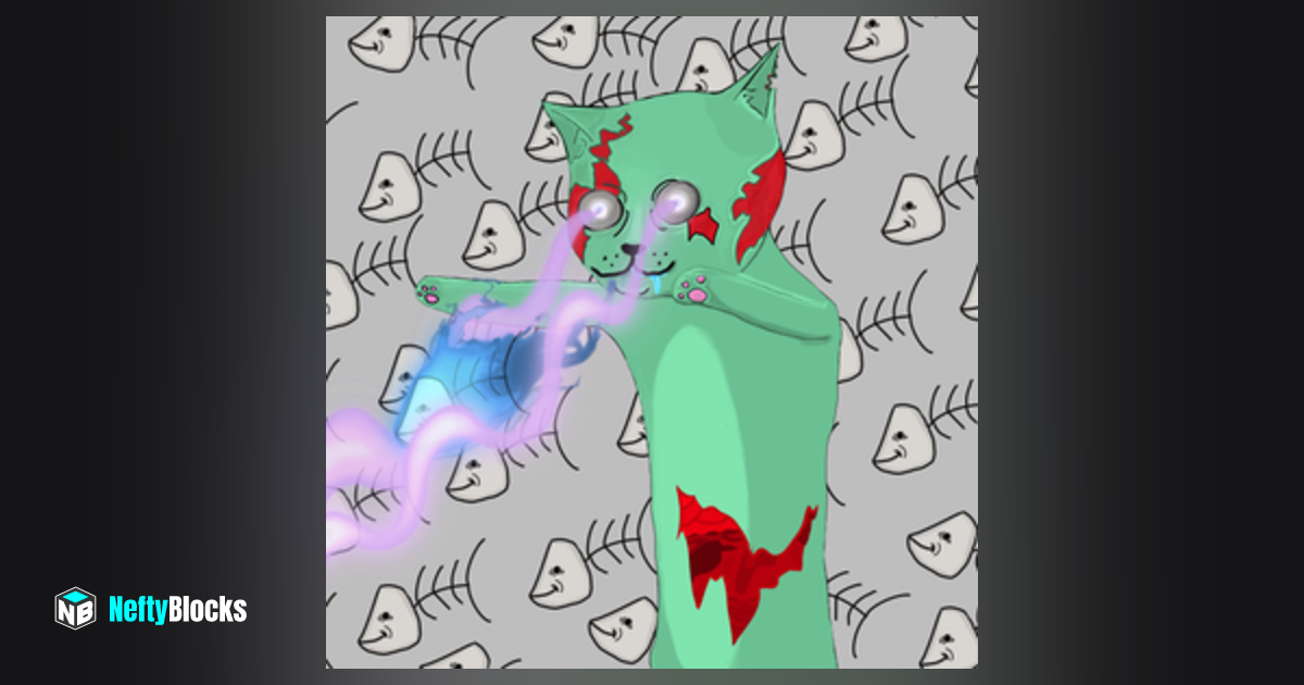 Laser Fish ZombieCat | NeftyBlocks | The #1 Trade to Earn NFT ...