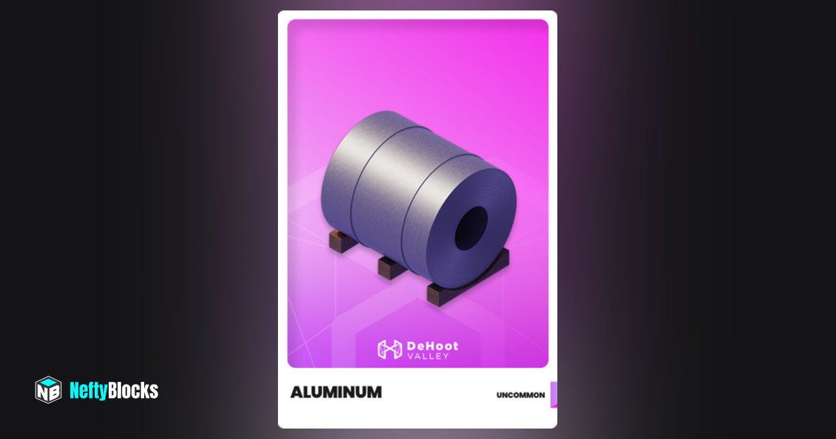 Aluminum #1733 | NeftyBlocks | The #1 Trade to Earn NFT Marketplace on WAX