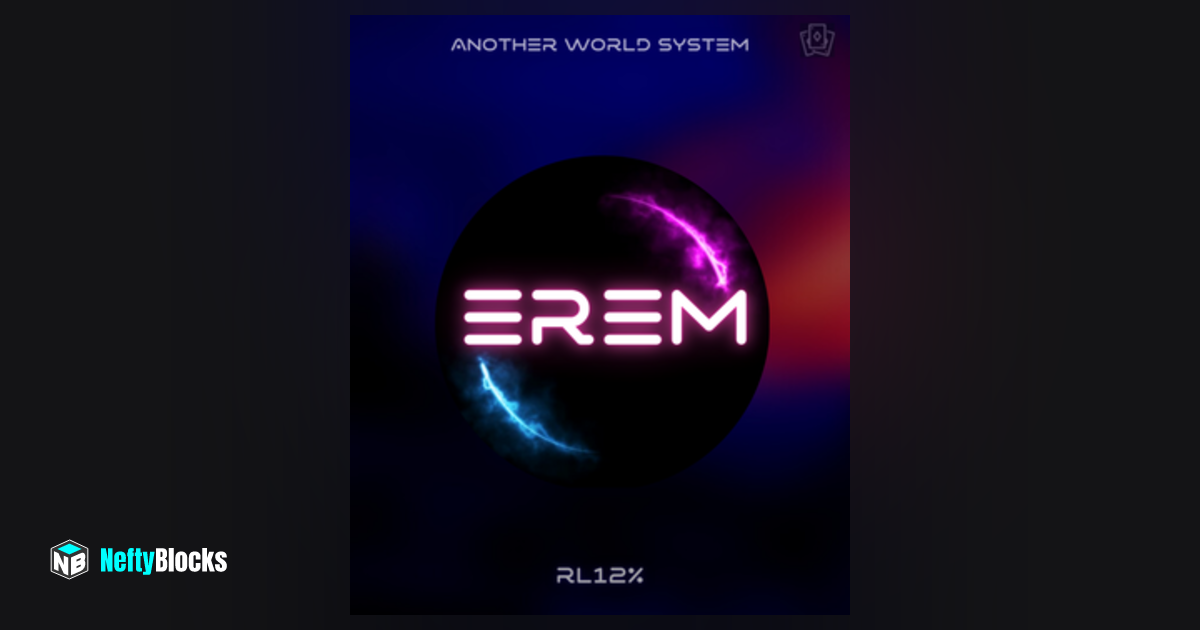 LOGO EREM #27 | NeftyBlocks | The #1 Trade to Earn NFT Marketplace on WAX