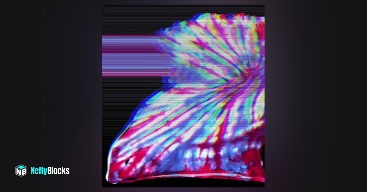 Glitch'n Tie Dye #181 | NeftyBlocks | The #1 Trade to Earn NFT ...